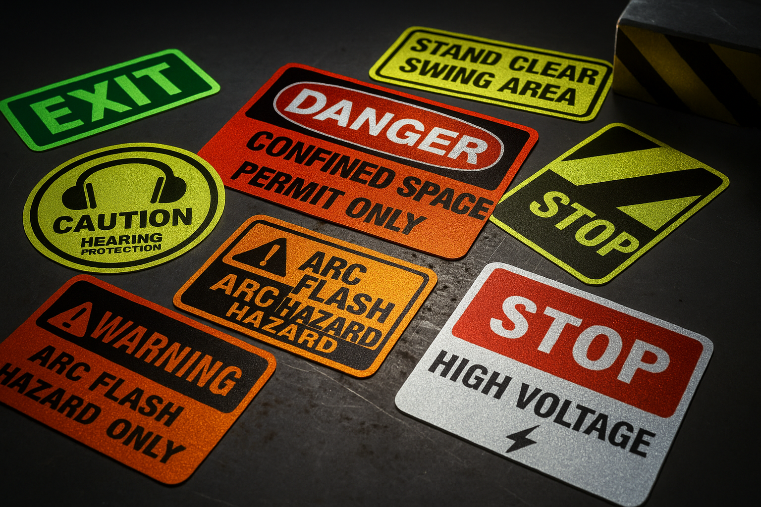 Reflective Safety Stickers - Safety Label Supply