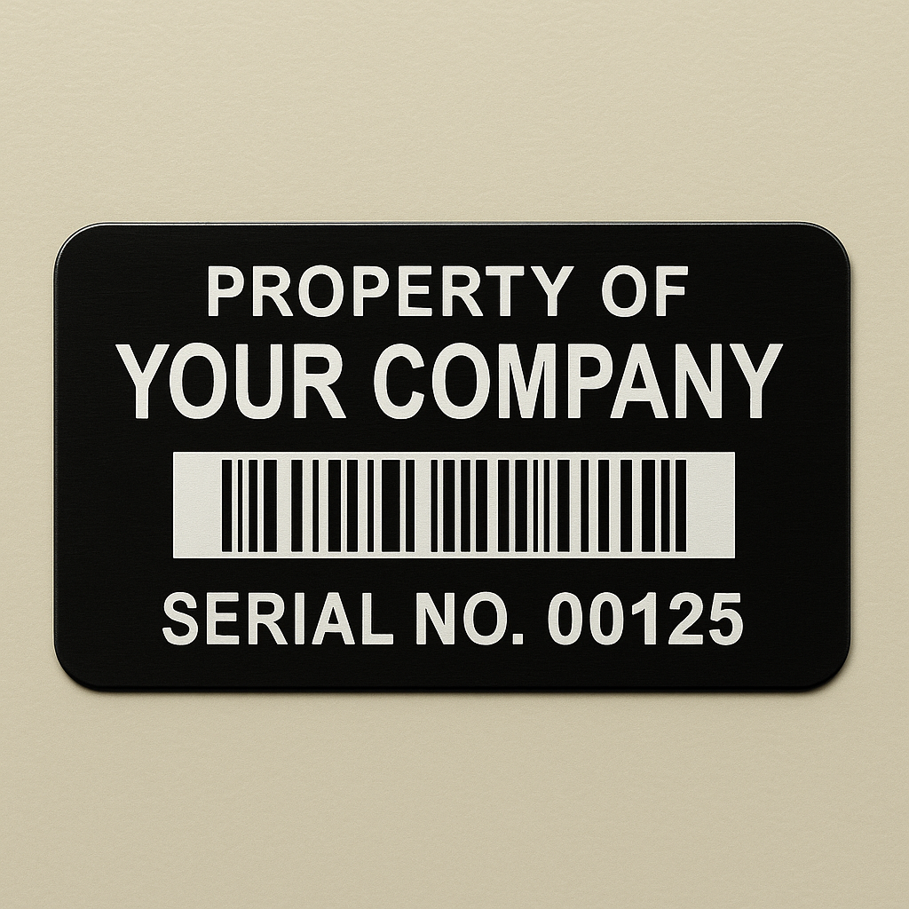 Industrial Asset Tags | Durable Metal & Barcode Asset Labels